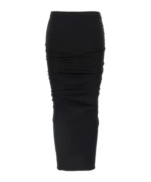 Rick Owens Drawcord Ruched Skirt
