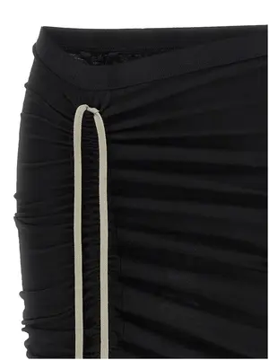 Rick Owens Drawcord Ruched Skirt