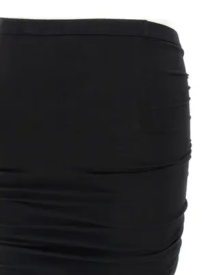 Rick Owens Drawcord Ruched Skirt