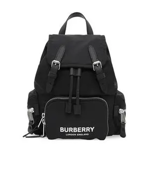 Burberry Small Rucksack In Logo Print Econyl