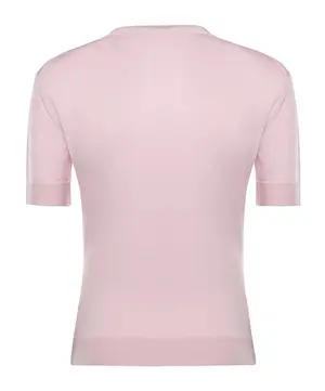 COURREGES Short-sleeved Sweater - Pink