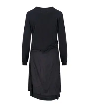 MAISON MARGIELA Long Sleeve Crewneck Dress