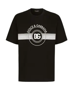 Dolce & Gabbana Dolce Gabbana Logo Printed Crewneck T-shirt