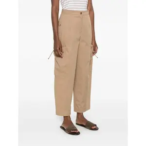 Max Mara Drawstring Pocket Cargo Pants - Nude