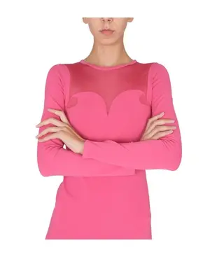 Moschino Long Sleeve Logo Dress