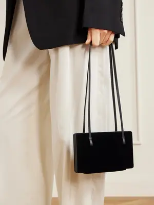 TOTEME Cocktail Shoulder Bag - Black