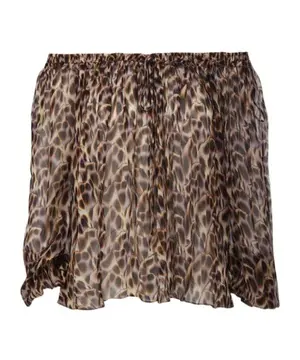 Isabel Marant Étoile Off-shoulder Leopard Print Blouse
