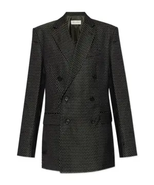 Dries Van Noten Long Sleeve Blazer - Black