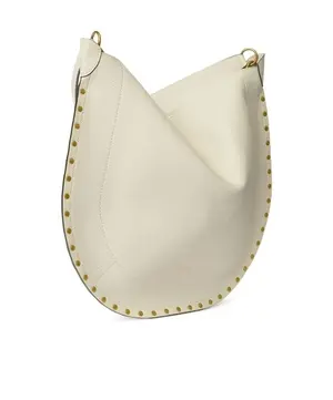 Isabel Marant Étoile Oskan Studded Shoulder Bag - Chalk