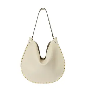 Isabel Marant Étoile Oskan Studded Shoulder Bag - Chalk