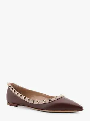 Valentino Garavani Rockstud Pointed Toe Flats - Multicolor