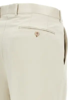 TOM FORD Pleated Straight-leg Trousers - Beige
