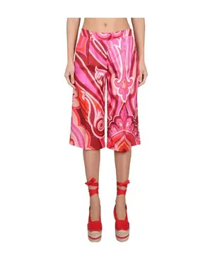 Etro Logo Shorts For Women