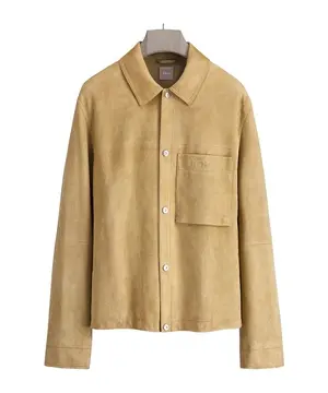 Dior Suede Jacket With Cd Signature - Nude