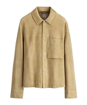 Dior Suede Jacket With Cd Signature - Nude
