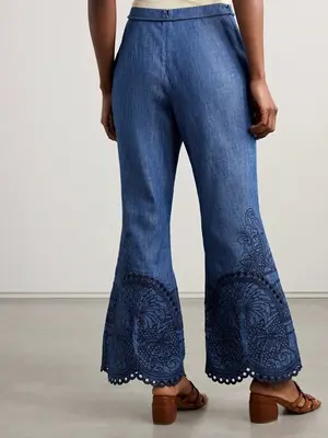 Zimmermann Embroidered Flared Jeans