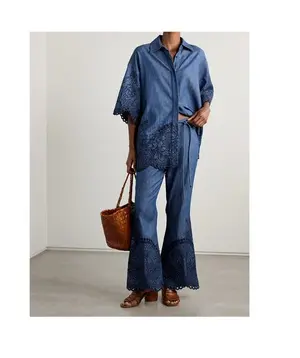 Zimmermann Embroidered Flared Jeans