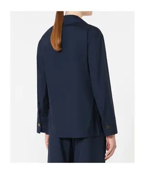 Max Mara Gentile Button-fastening Shirt - Midnight Blue
