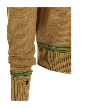 Marni Logo Intarsia Knitted Jumper - Green