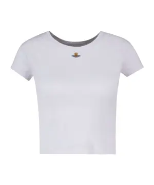 VIVIENNE WESTWOOD Orb Logo Cropped T-shirt