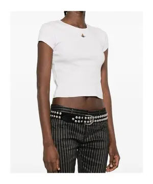 VIVIENNE WESTWOOD Orb Logo Cropped T-shirt