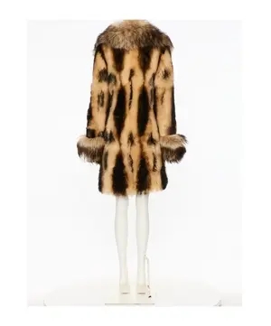 Valentino Garavani Long-sleeved Fur Coat