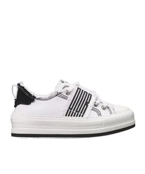 Dior Walk'n' Platform Sneaker With Diorgraphique Logo - White/black