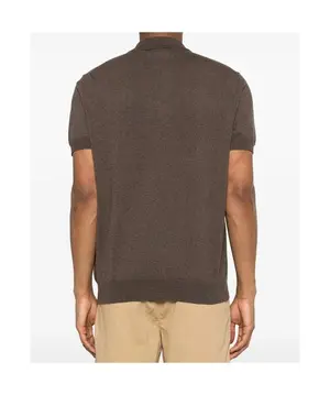 Woolrich Knit Short-sleeve Polo Shirt - Brown