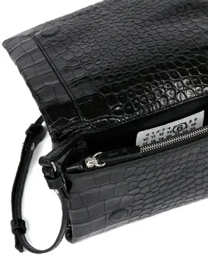 MAISON MARGIELA Embossed Logo Patch Shoulder Bag