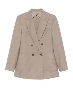 Max Mara Lapel Long-sleeved Double-breasted Blazer