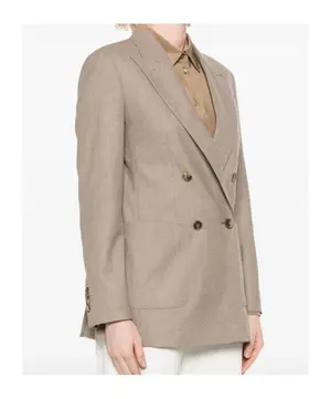 Max Mara Lapel Long-sleeved Double-breasted Blazer