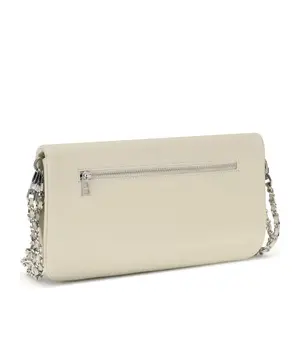 Zadig&Voltaire Rock Logo Plaque Clutch Bag - Nude