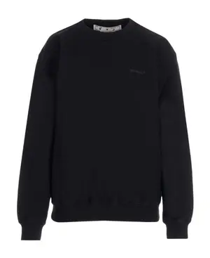Off-White Diag Printed Crewneck Sweatshirt - Black