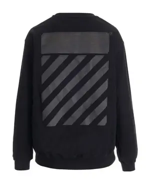 Off-White Diag Printed Crewneck Sweatshirt - Black