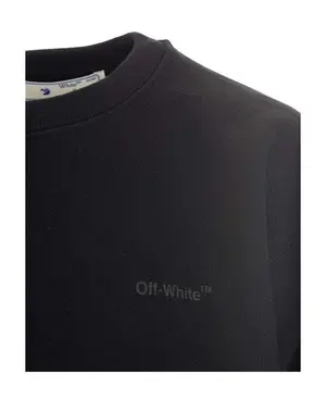 Off-White Diag Printed Crewneck Sweatshirt - Black