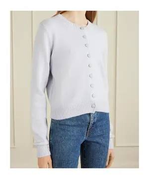 Khaite Everheart Cashmere Cardigan - Light Blue