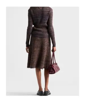 Prada Wool And Cashmere Knit Skirt