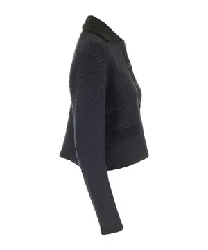 Arch4 Ribbed Cardigan With Front Buttons