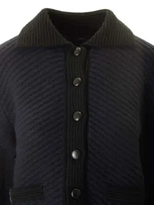 Arch4 Ribbed Cardigan With Front Buttons