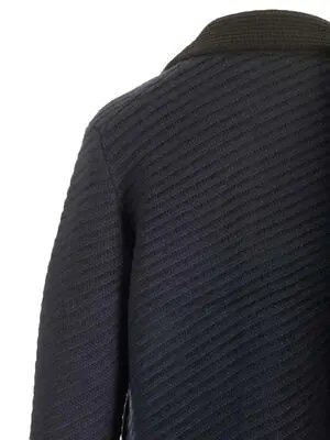 Arch4 Ribbed Cardigan With Front Buttons