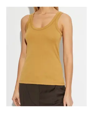 LEMAIRE Crewneck Sleeveless Top - Yellow