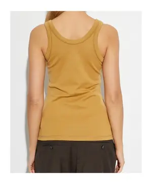 LEMAIRE Crewneck Sleeveless Top - Yellow