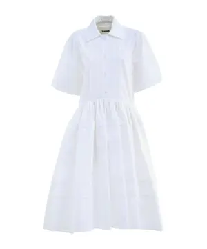 JIL SANDER Short-sleeved Midi Dress