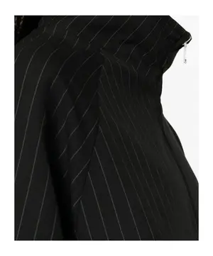 THE FRANKIE SHOP Long-sleeved Zip-up Jacket With Elastic Cuffs And Hem - Black