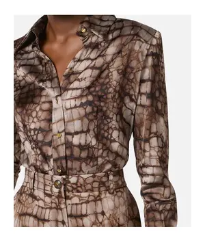 Elisabetta Franchi Printed Satin Shirt