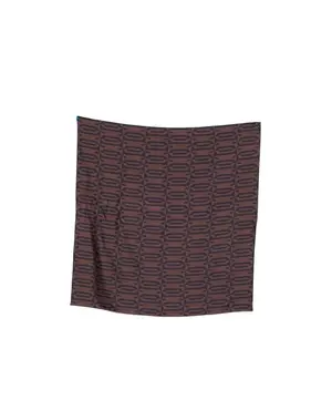 LANVIN Geometric-pattern Silk Scarf - Red