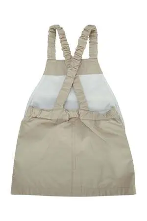 Moncler Pinafore Dress With Logo Patch