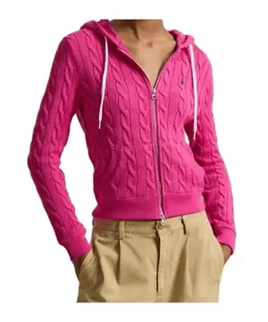 Ralph Lauren Polo Cable-knit Zip Hooded Sweater