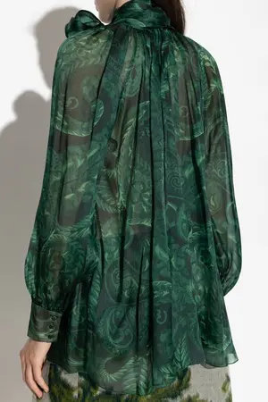 Etro All-over Patterned Bow Detailed Blouse