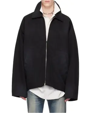 Balenciaga Bb Garderobe Embroidered Zipped Jacket